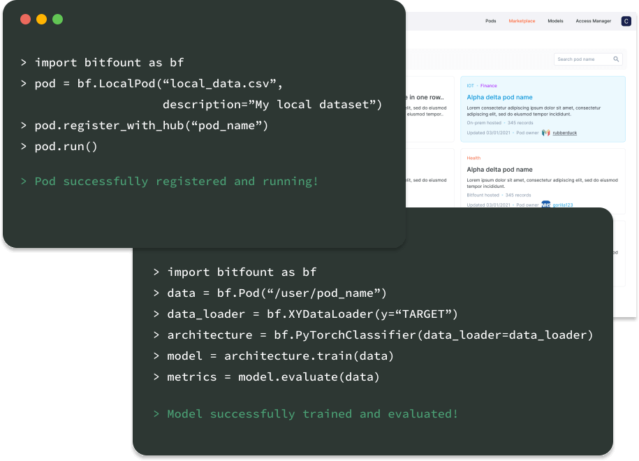 Bitfount - The distributed data science platform for privacy-preserving AI/ML and collaboration